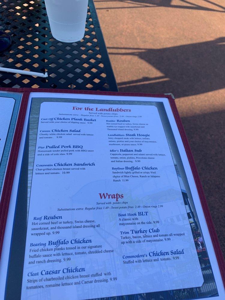 Menu at RiverWatch restaurant, Lawrenceburg