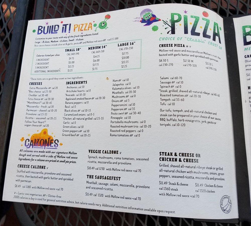 Menu at Mellow Mushroom Aiken pub & bar, Aiken