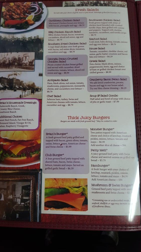 Menu at Brian's Family Restaurant, Lapeer