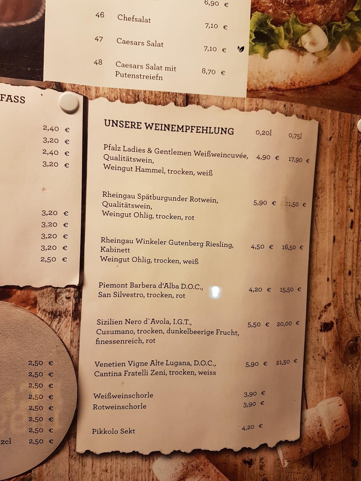 Menu at Shell fast food, Wedemark