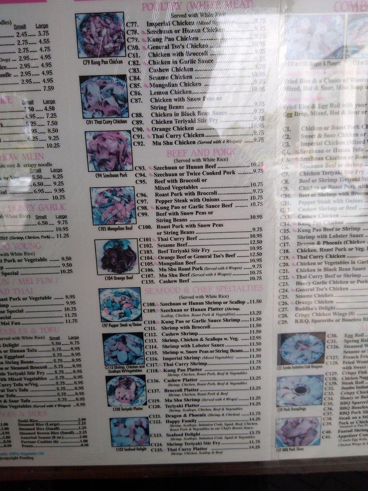 Menu at Orient House Express restaurant, Boca Raton