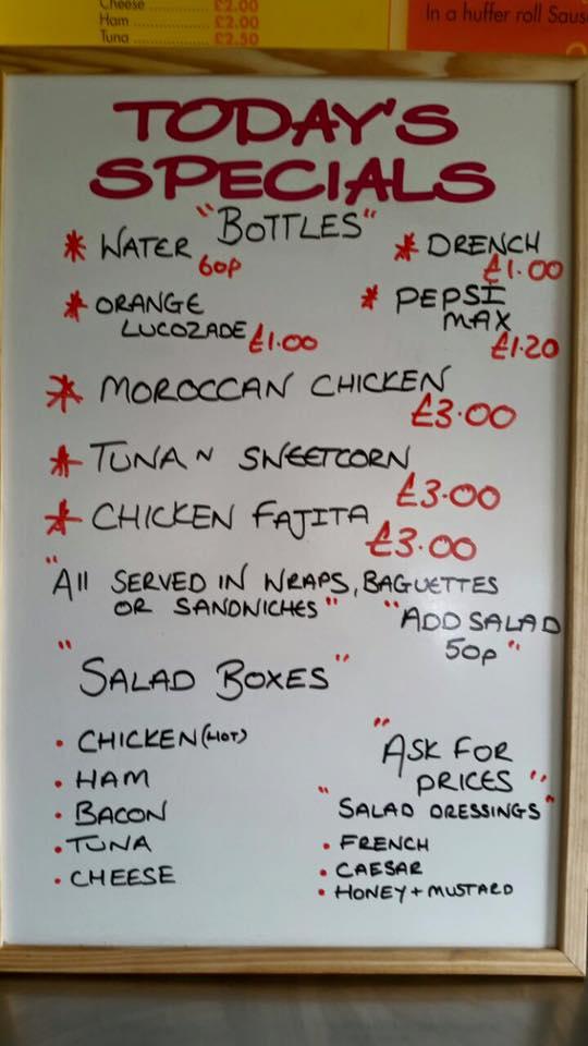 Menu at Ell's kitchen - perry road Witham restaurant, Witham