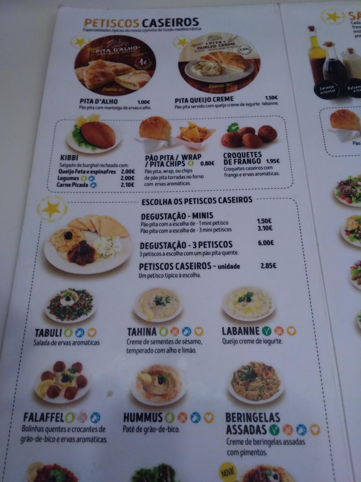 Menu at Joshua's Shoarma Grill restaurant, Braga, R. dos Congregados 156