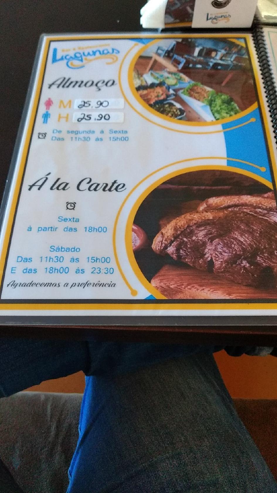 Menu em Lagunas restaurante, Indaiatuba