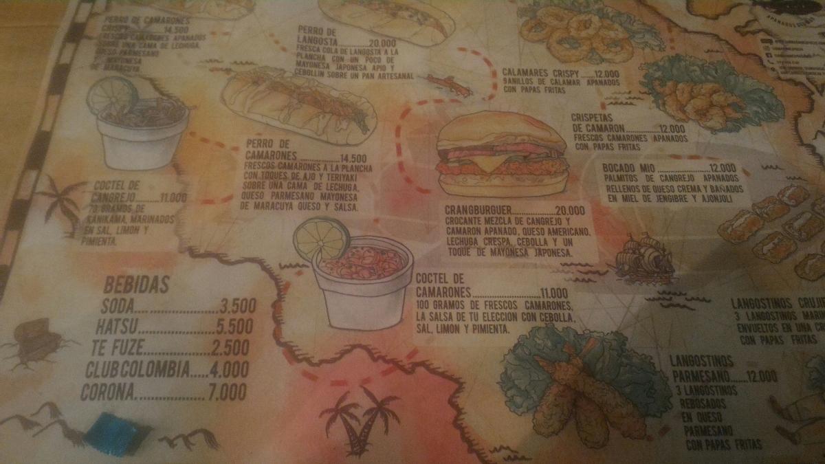 Menu at Submarino Express Envigado restaurant, Envigado