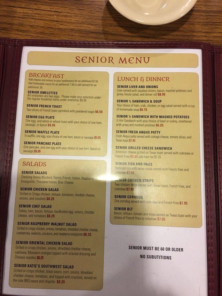 Menu at Vicky's Viking Room restaurant, Valley City