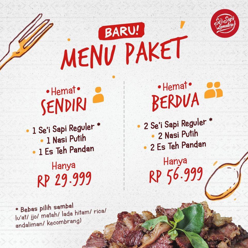 Menu at Se'i Sapi Lamalera restaurant, Bandung, Jl. Bagusrangin No.24a
