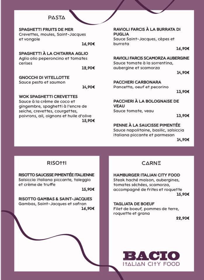 Menu at Bacio Rixheim ( IL GUSTO) restaurant, Rixheim
