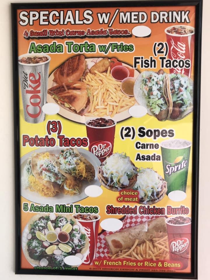 Carta del restaurante Mr.Albert Mexican Food, La Habra