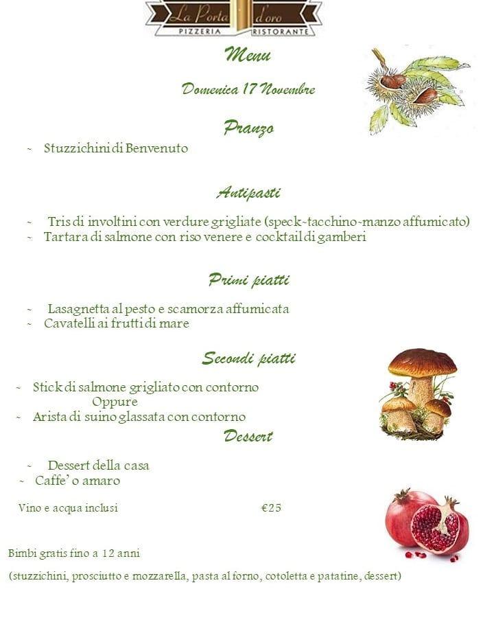 Menu da La Porta d’oro ristorante, Molfetta