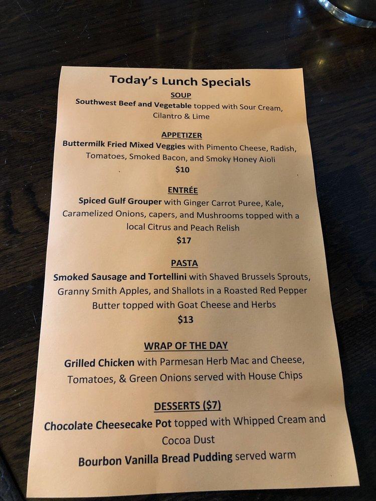 Menu at Friends Grille and Bar, Valdosta