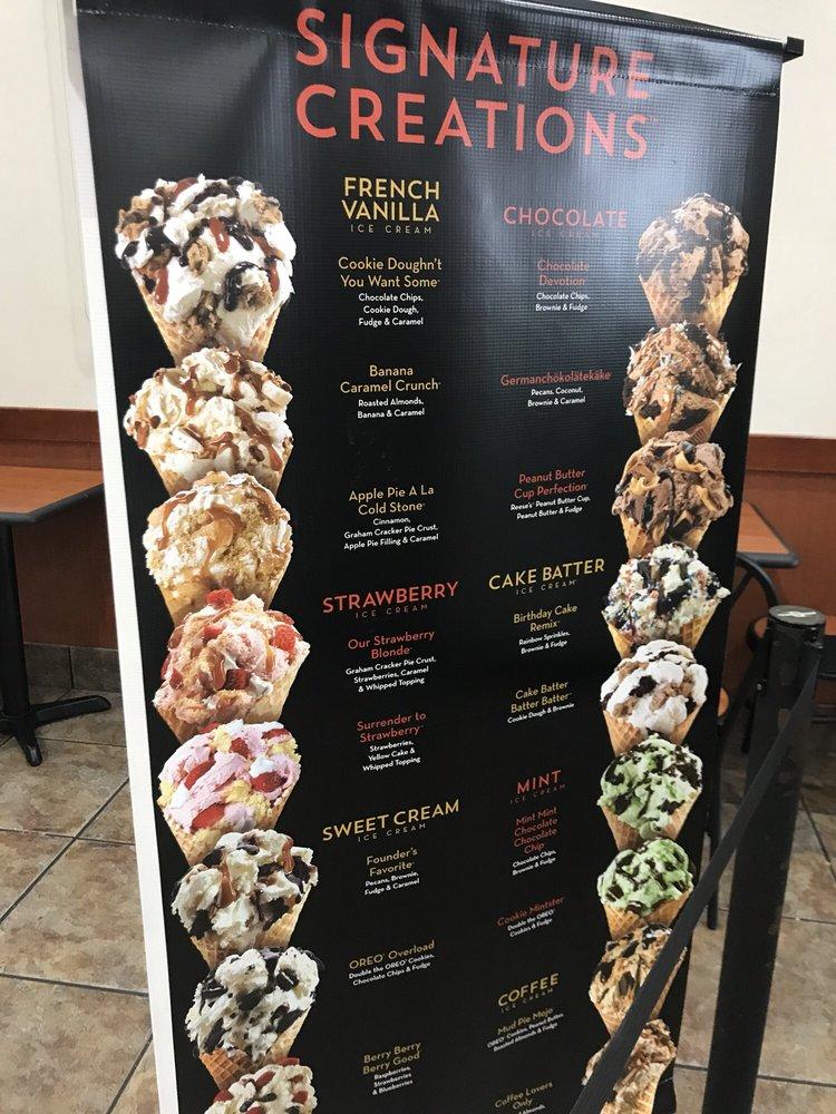 Menu at Cold Stone Creamery, Gainesville, SW Archer Rd Ste A3