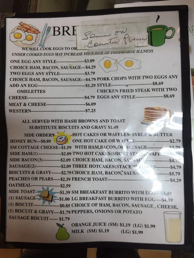 Menu at New Maverick Cafe, Seymour