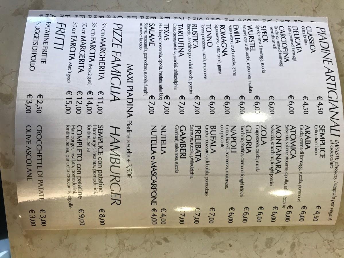 Menu da Pizzicotto Pizzeria d'asporto con posti a sedere, Nembro