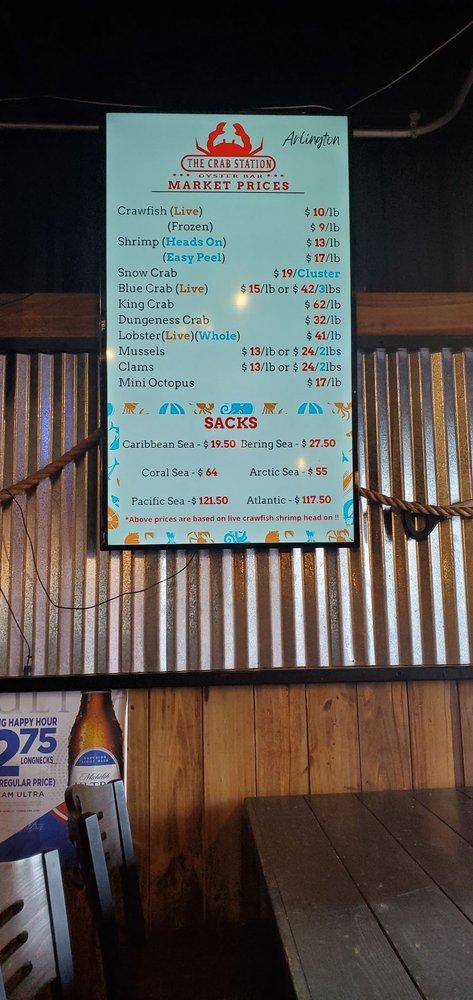 Menu at The Crab Station - Arlington restaurant, Arlington