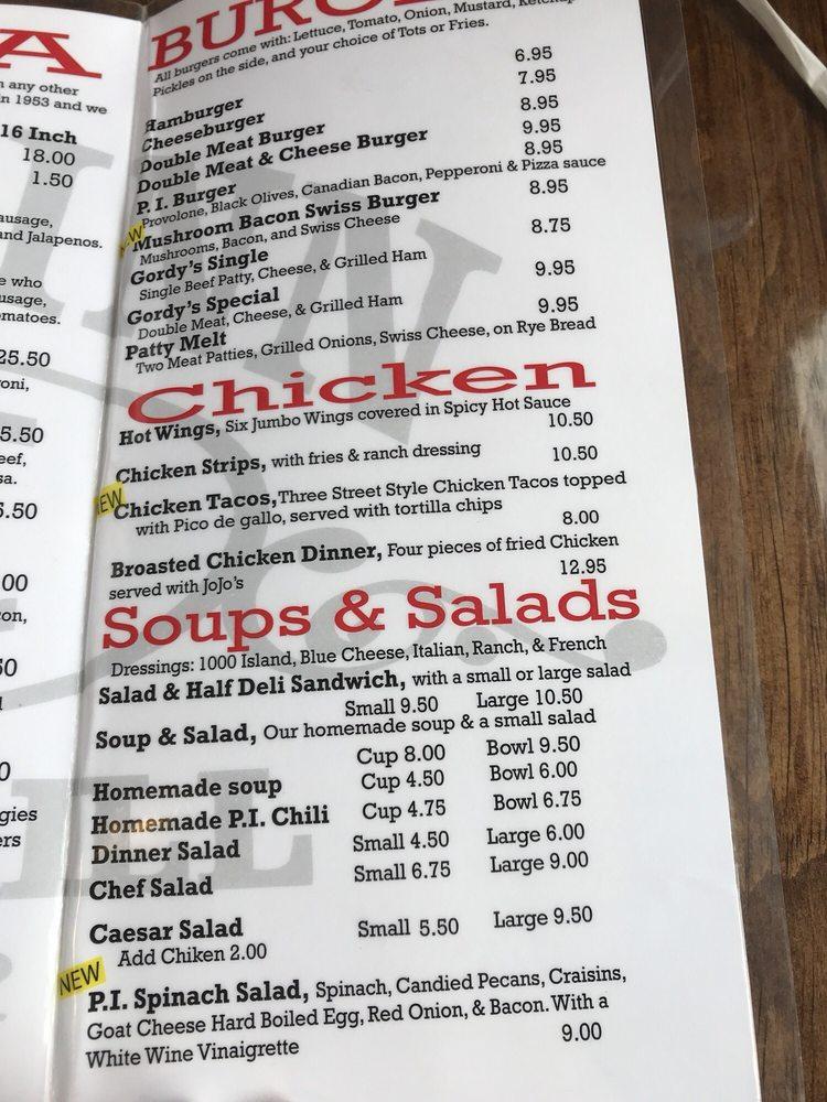 Menu at Park Inn pub & bar, Spokane, 103 W 9th Ave