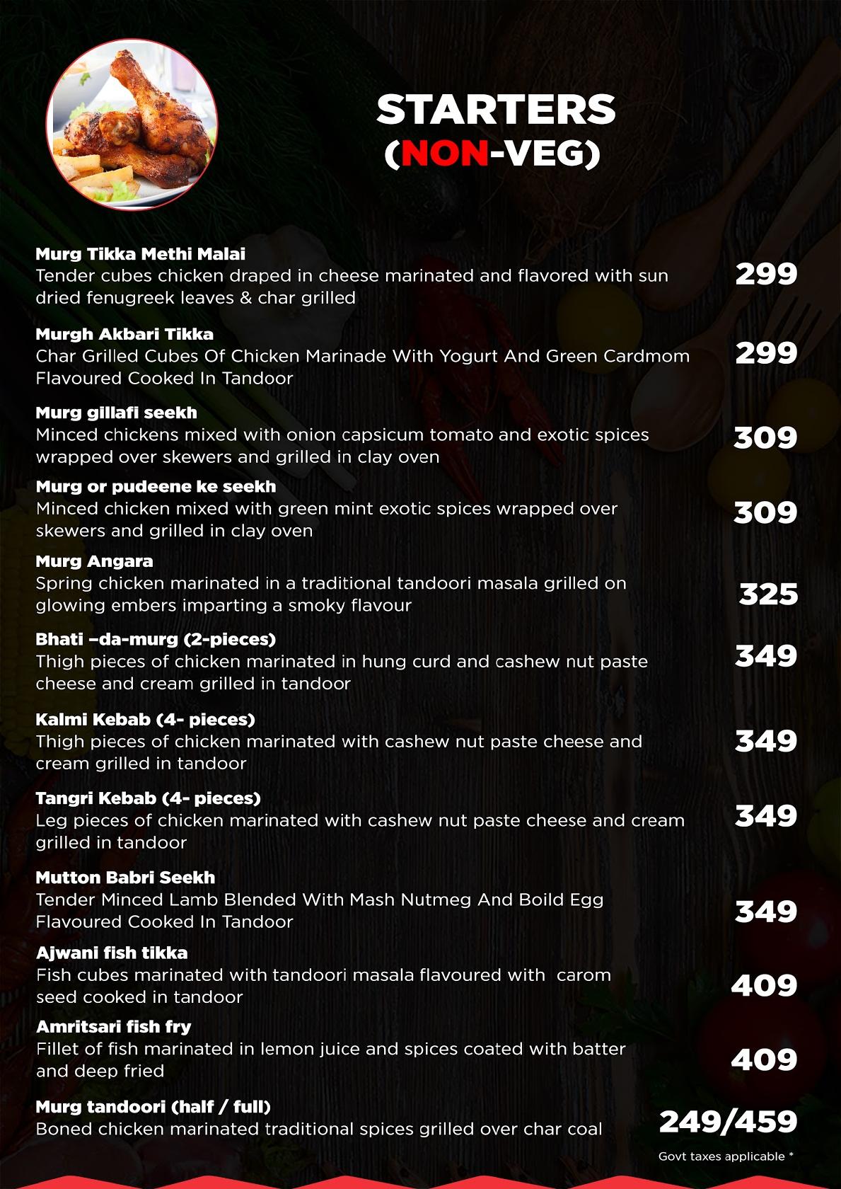 Menu at Darbar Restaurant, Ghaziabad, Hint House