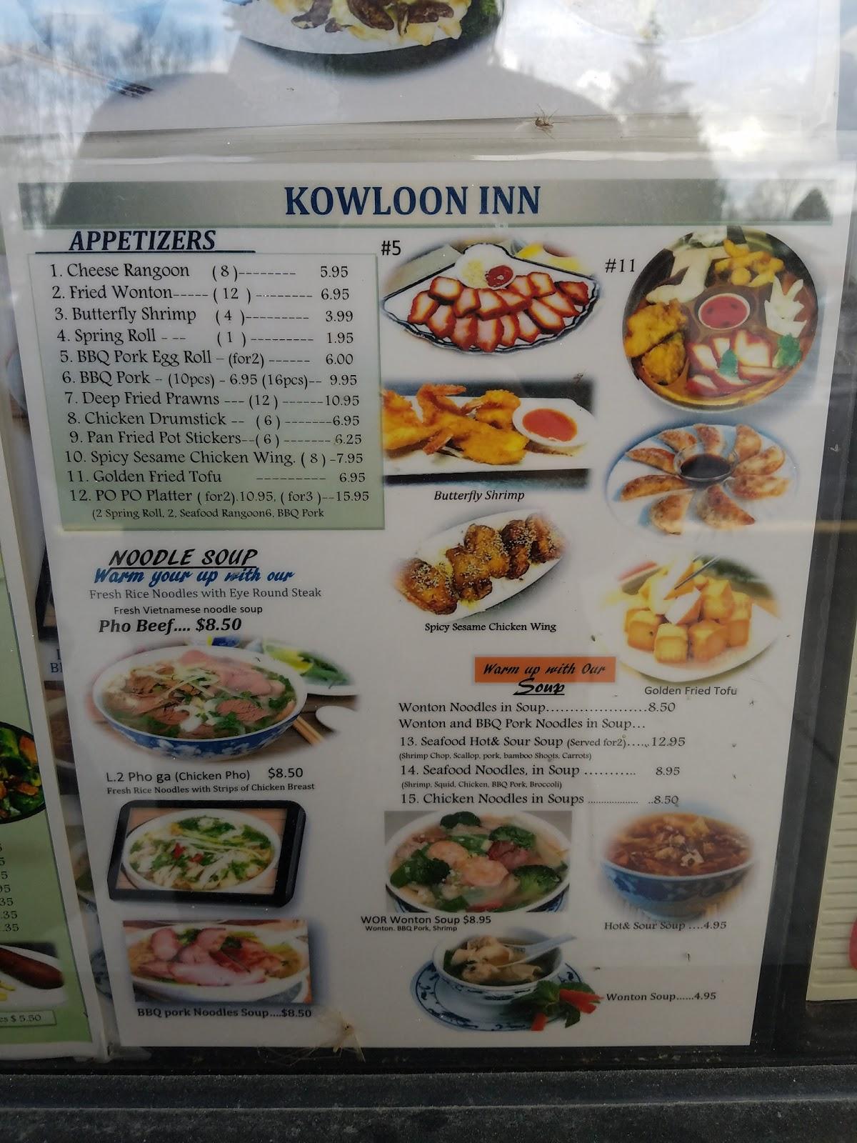 Menu at Kowloon Inn restaurant, Ferndale