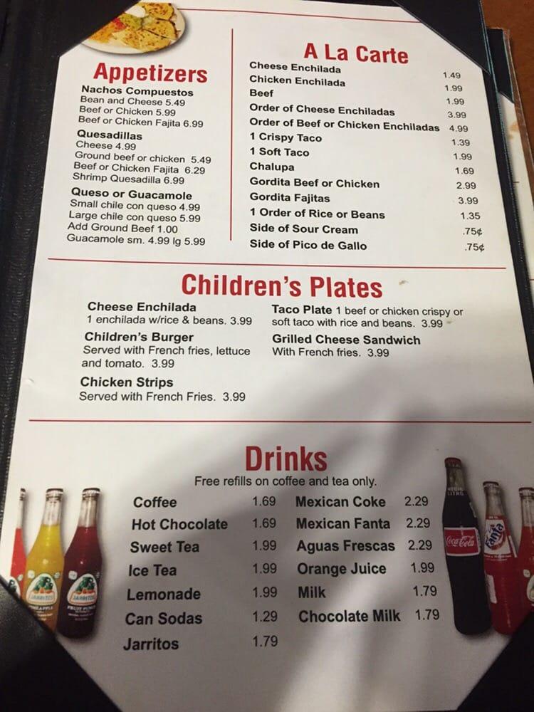 Menu at The Palm Cafe 2, San Marcos