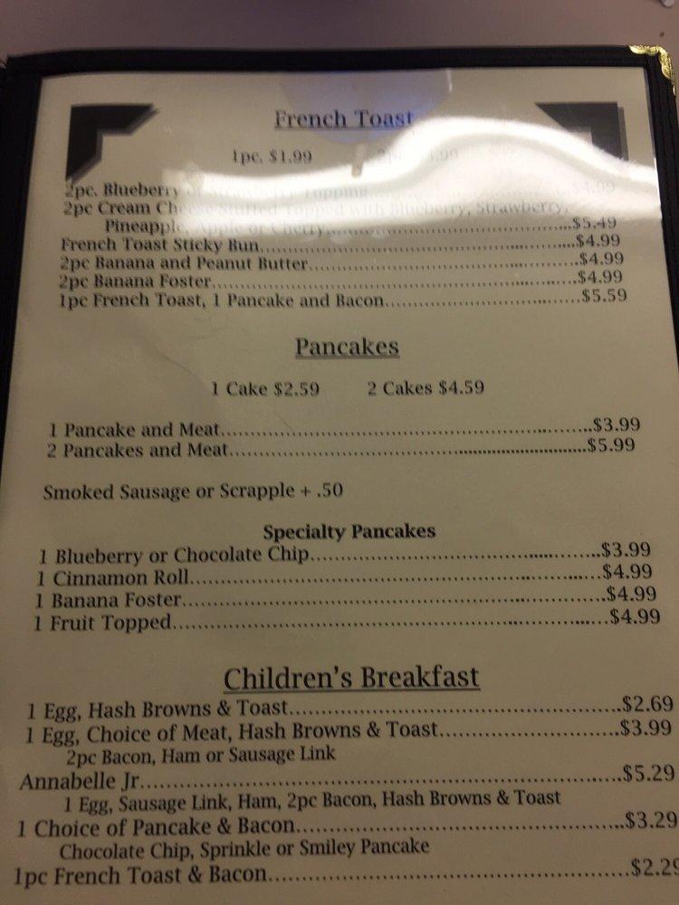 Carta de Annabelle’s restaurant llc, Edgewood