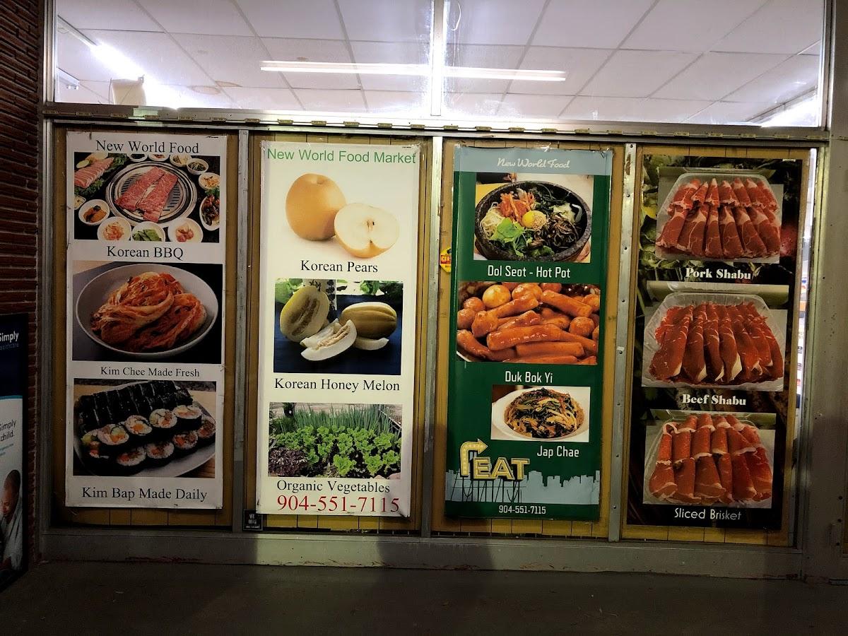 Menu at New World Food Mart restaurant, Jacksonville
