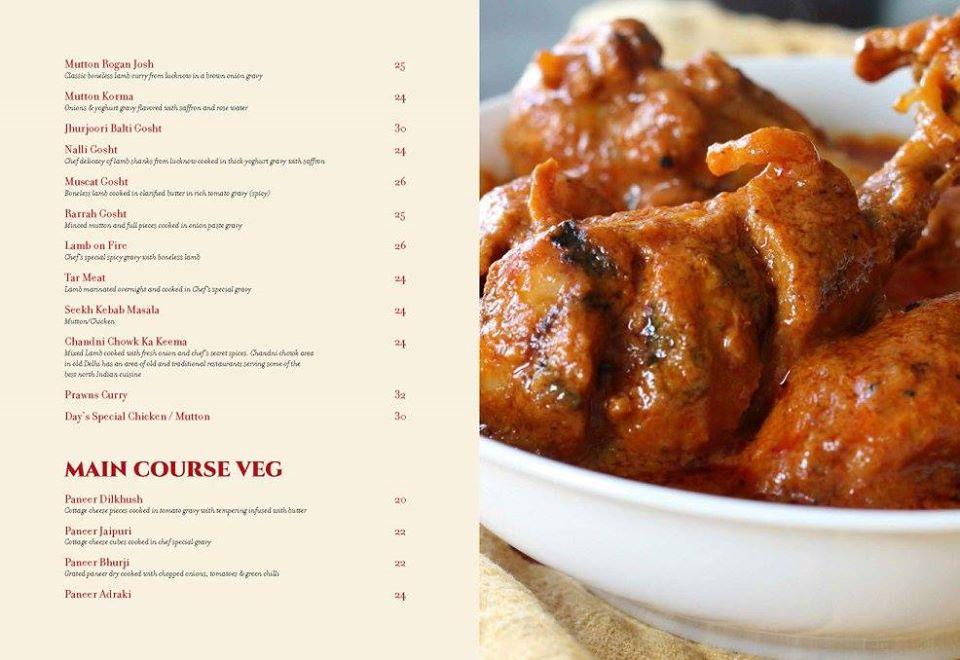 Menu at Dabbawala Restaurant, Dubai, Titanic Building
