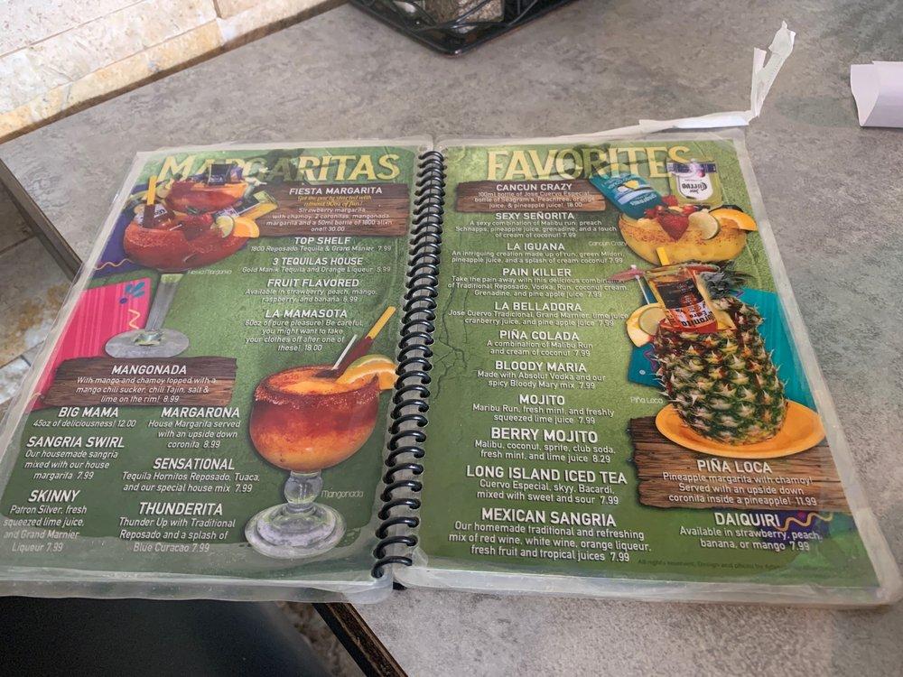 Menu at 3 Tequilas restaurant, Edmond, 315 S Broadway