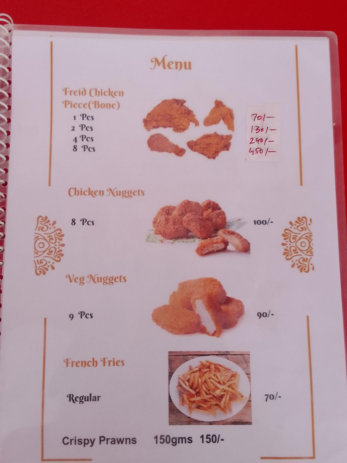 Menu at CFC Restaurant, Chirala