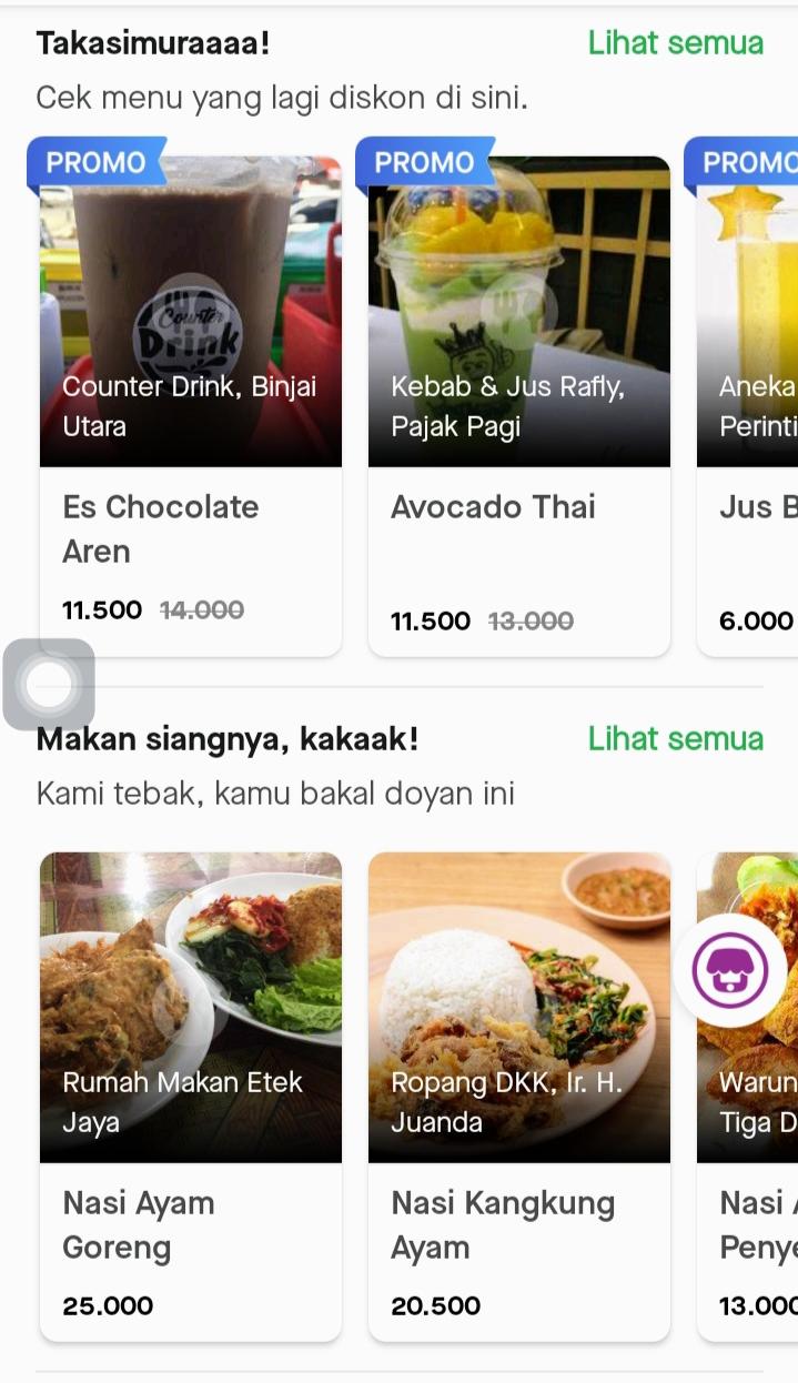 Menu at Counter Drink cafe, Binjai