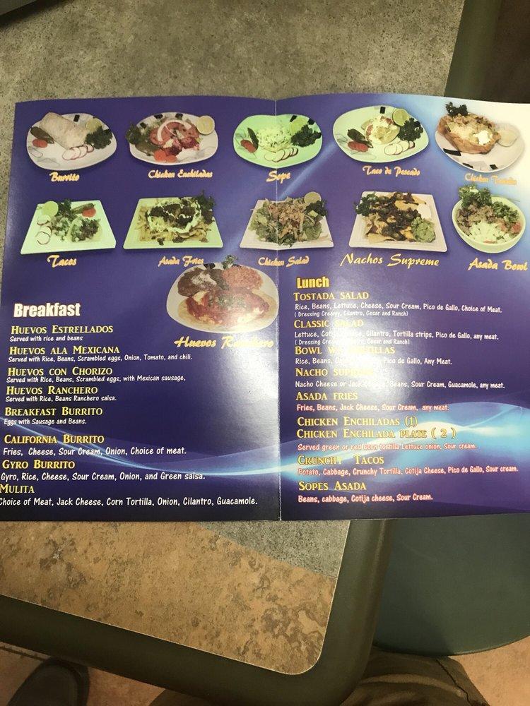 Menu at Mr Piggies Taqueria restaurant, Covina