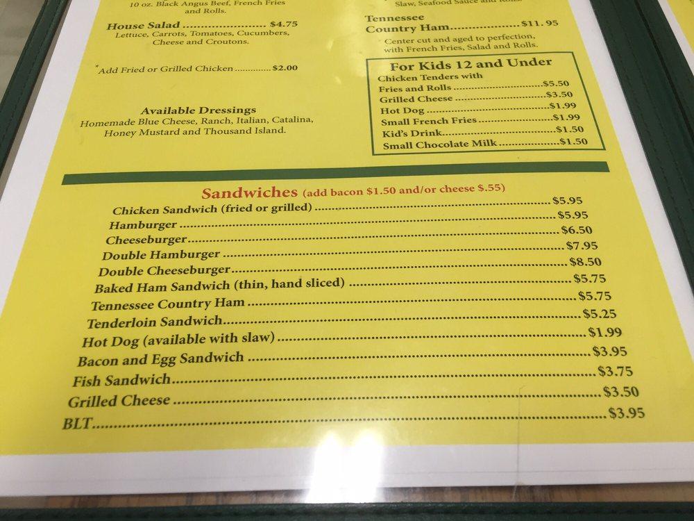 Menu at Ridgewood Barbecue, Bluff City
