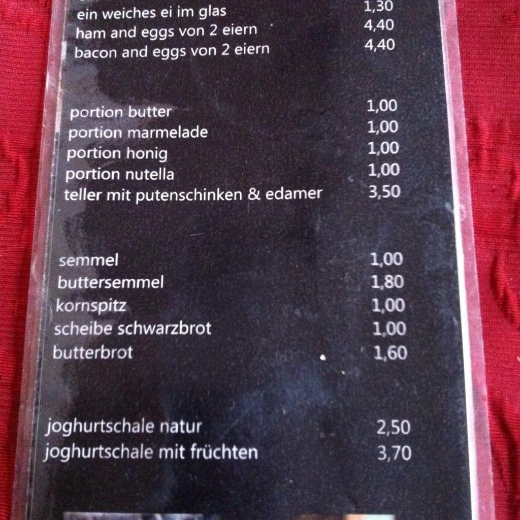 Speisekarte von Café Restaurant Strozzi, Wien