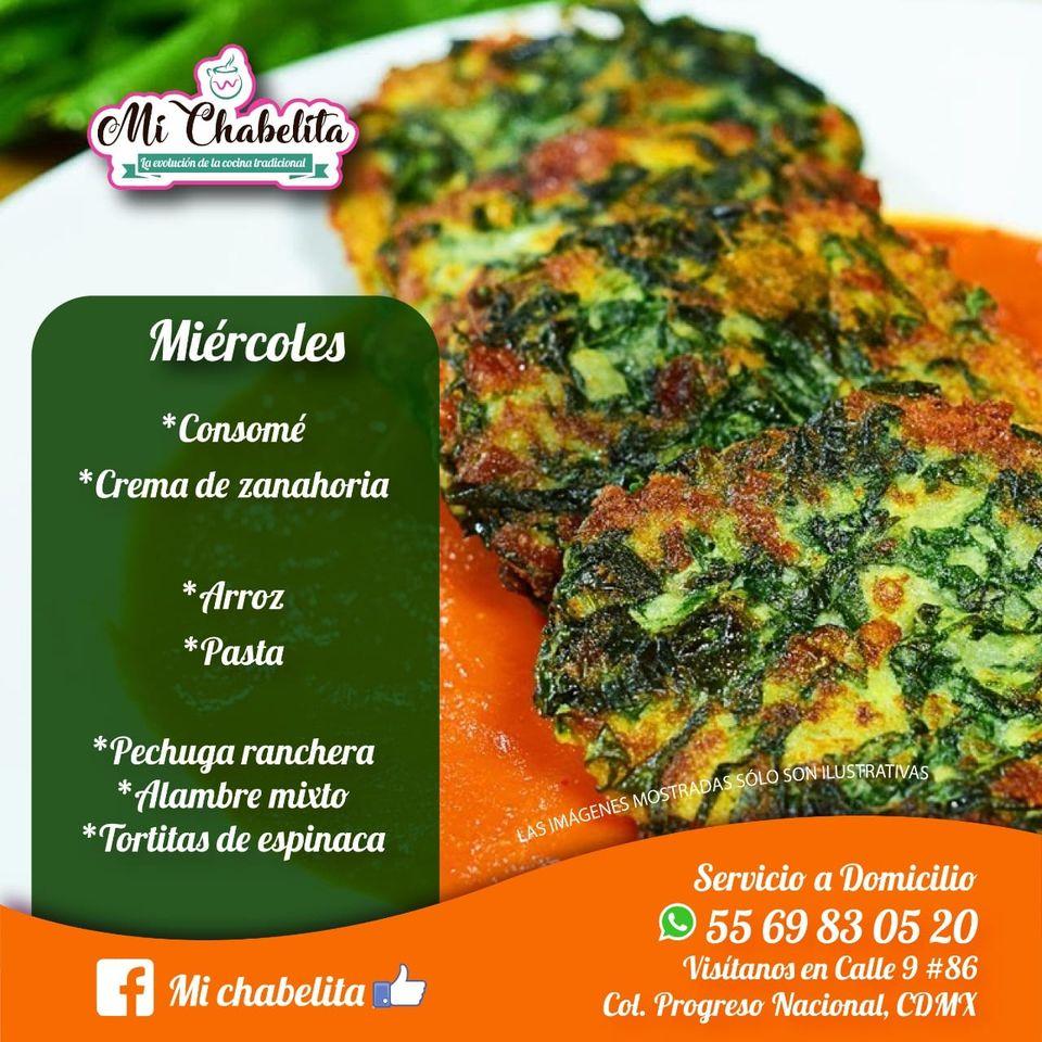 Menu at Mi Chabelita restaurant, Ciudad López Mateos
