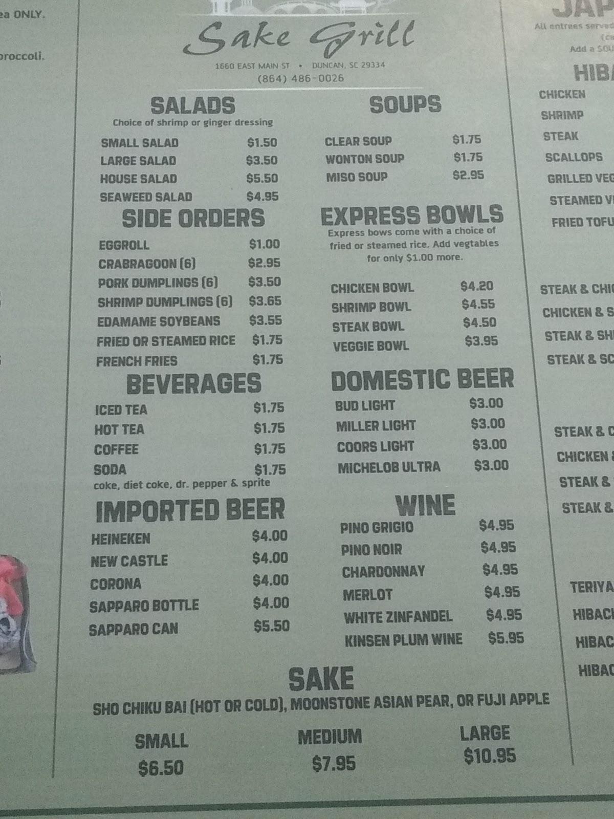 Menu at My Kitchen restaurant, Duncan, b E Main St