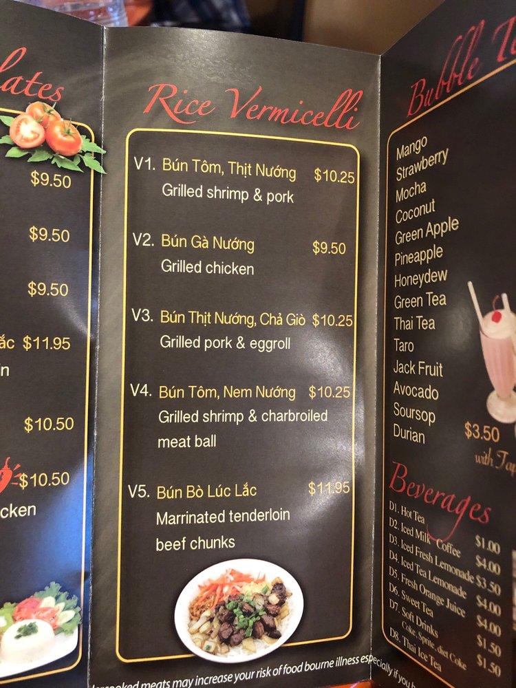 Menu at Pho King Express restaurant, Atlanta, 18 Park Pl NE S