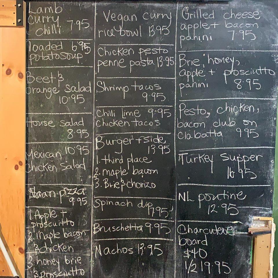 Menu at The Third Place Cafe + Bistro, Grand Falls-Windsor, 100 Taylor Rd
