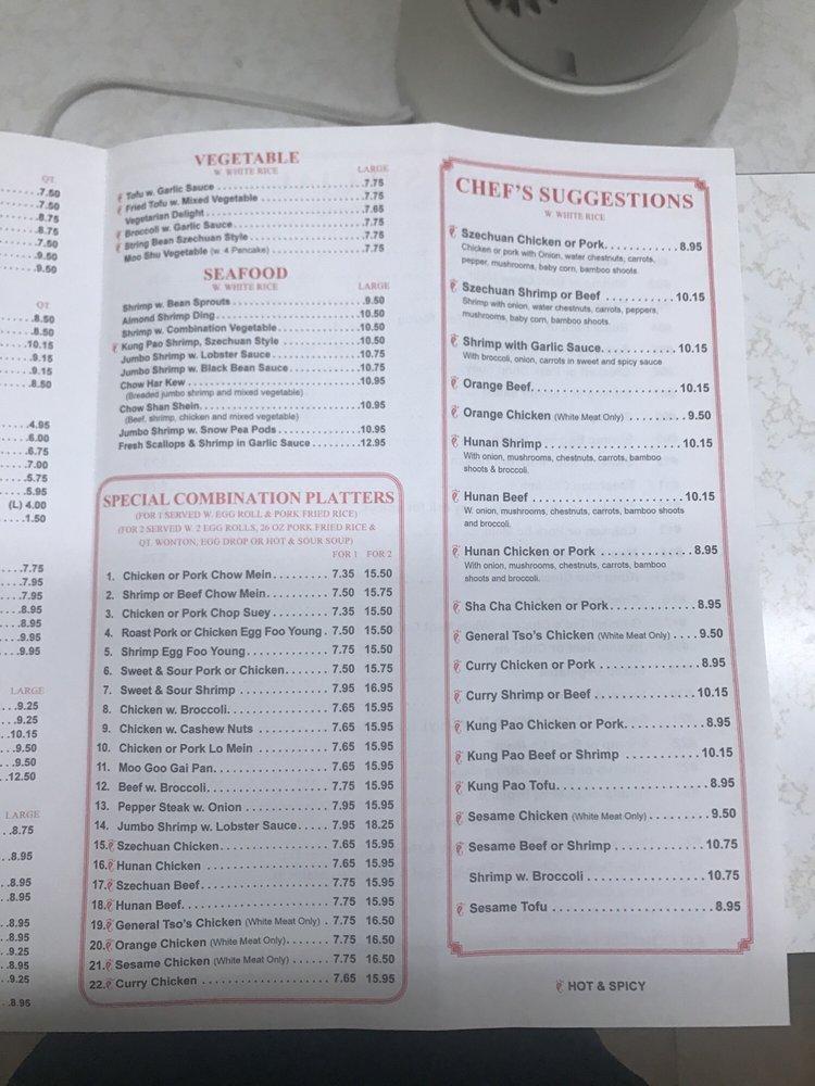 Menu at China Moon Carry Out restaurant, Lutherville-Timonium, 9 W ...