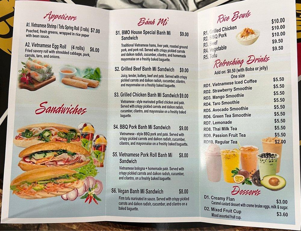 Menu at Banh Mi Ok pub & bar, Boston