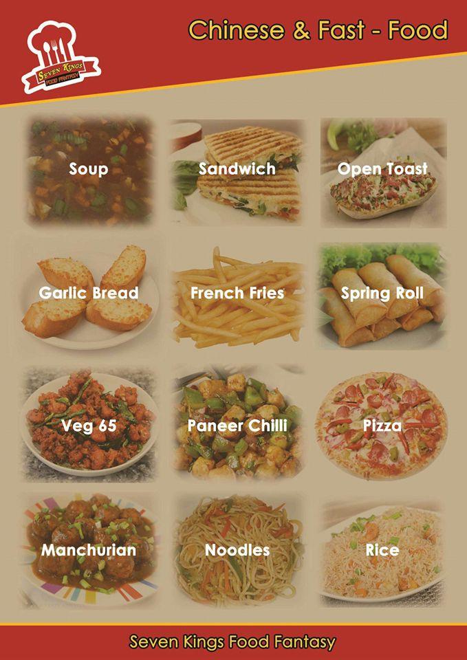 Menu at SEVEN KINGS FOOD FANTASY, Piplod