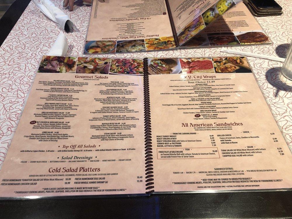 Menu at Vernon Diner restaurant, Vernon