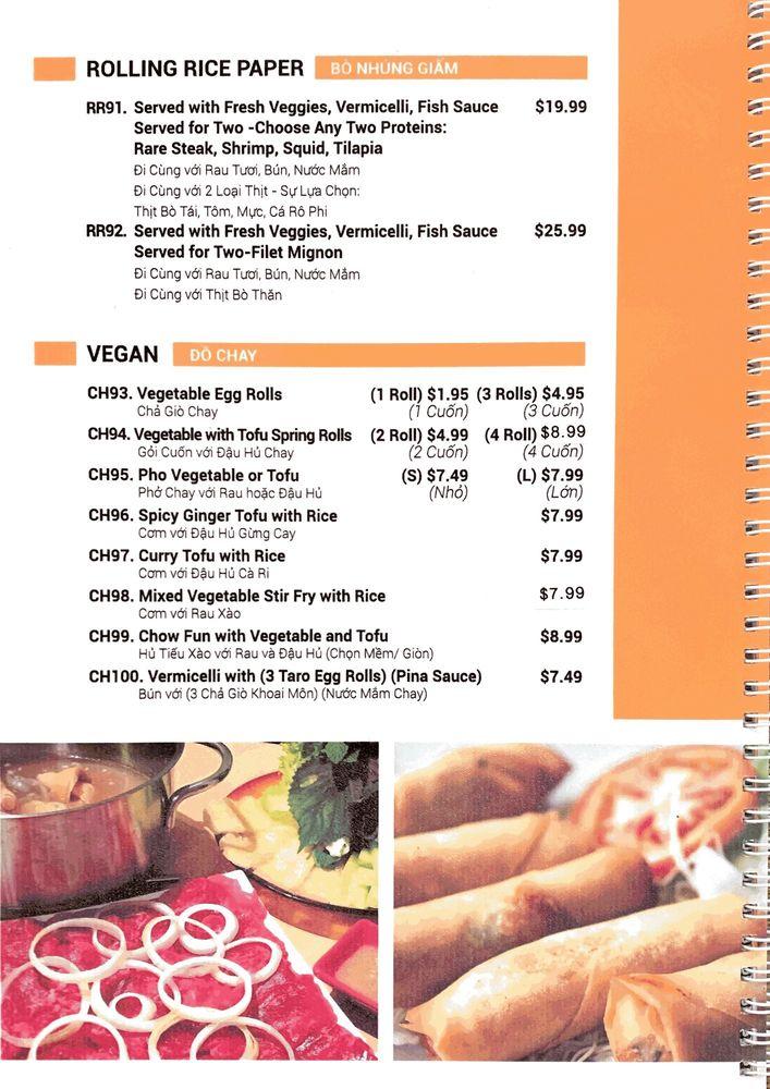 Menu at Pho Tastic & Deli restaurant, Corpus Christi