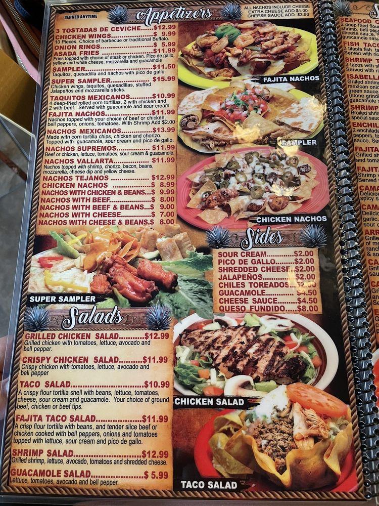 Menu at Los Corrales pub & bar, Wisconsin Dells
