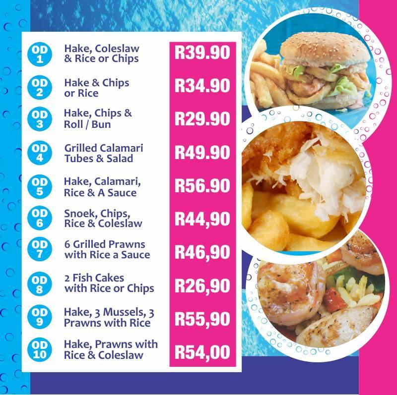 Menu at Ocean Delight restaurant, Pinetown
