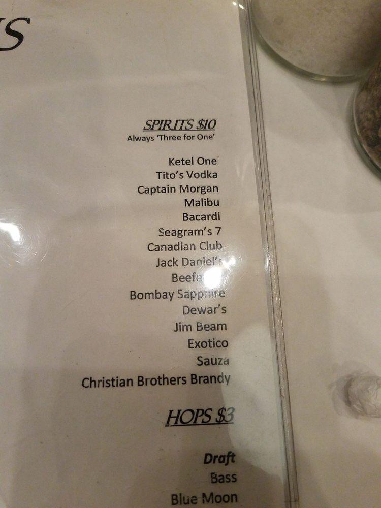 Menu at Ocean One Bar & Grille, Las Vegas