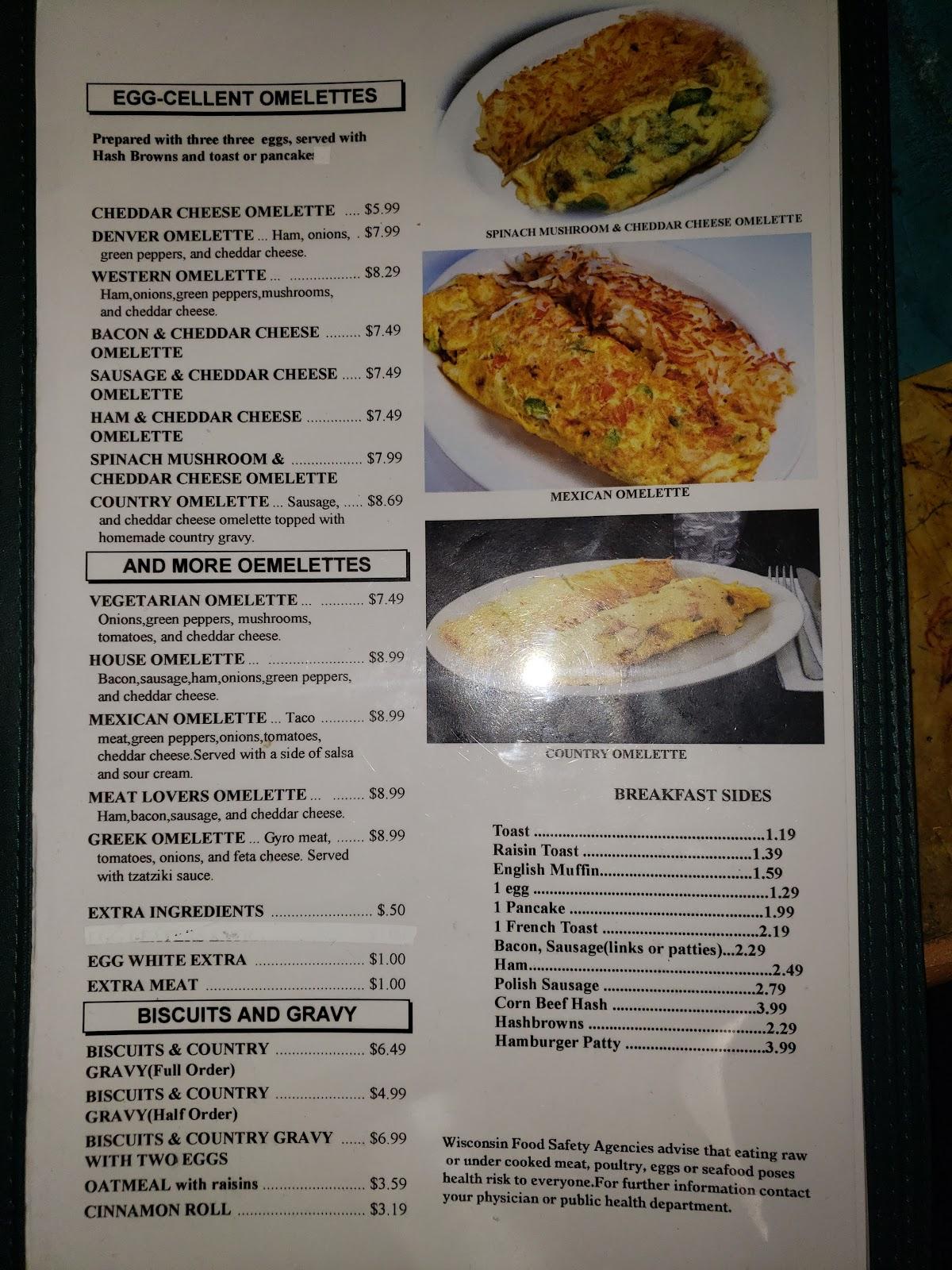 Menu at Park Falls Family Restaurant, Park Falls, 4th Ave S