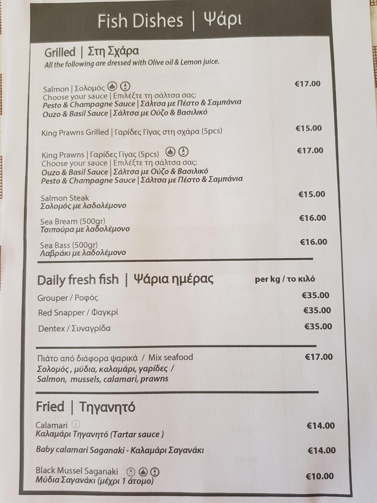 Menu au "To Steki tou Thanasi" Tavern - Restaurant, Empa, Nikolaou ...