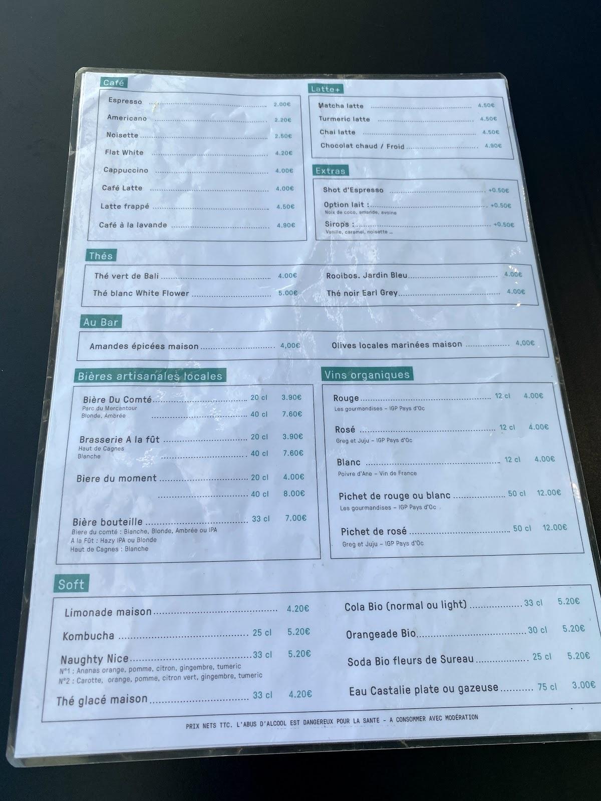 Menu at Together Restaurant, St-Laurent-du-Var