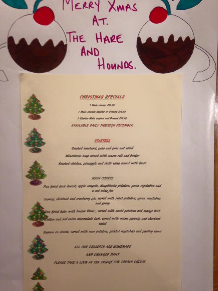 Menu at Hare & Hounds pub & bar, Glossop