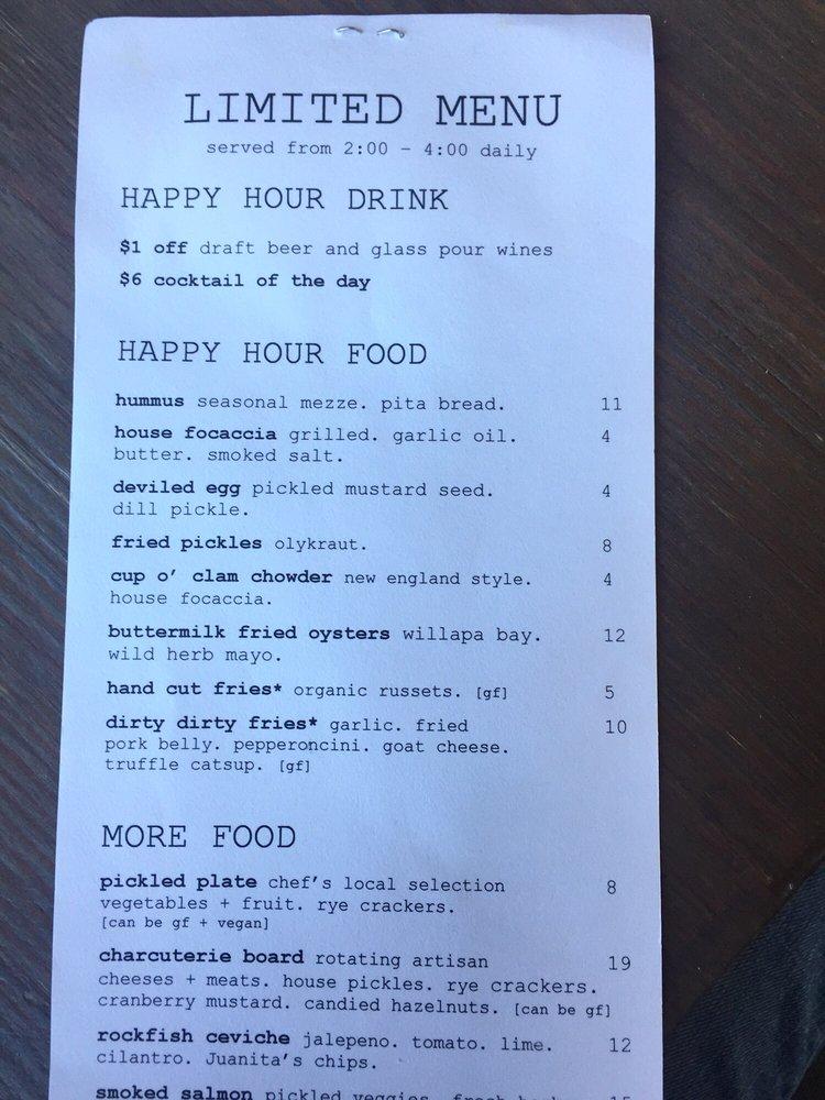 Menu at Pickled Fish pub & bar, Long Beach