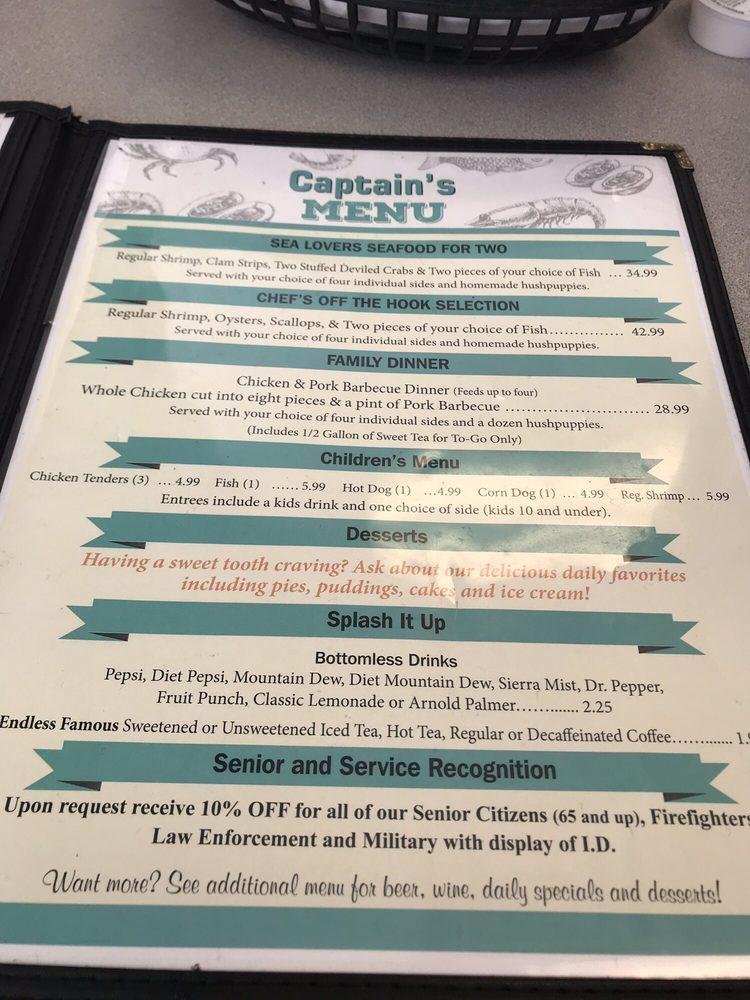 Menu at Off The Hook Seafood Restaurant, Rolesville